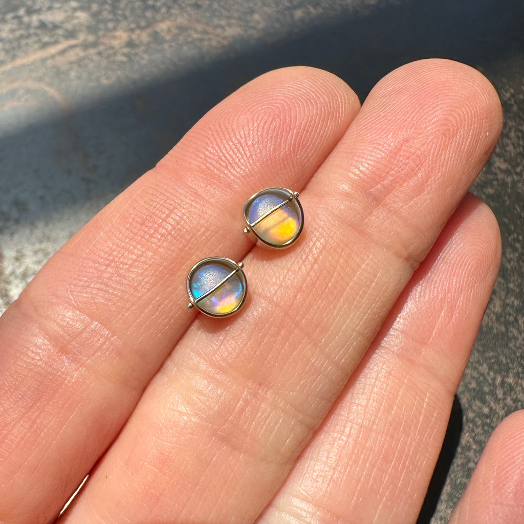 Captured Sunlight Opal Studs – hilaryfinck.com