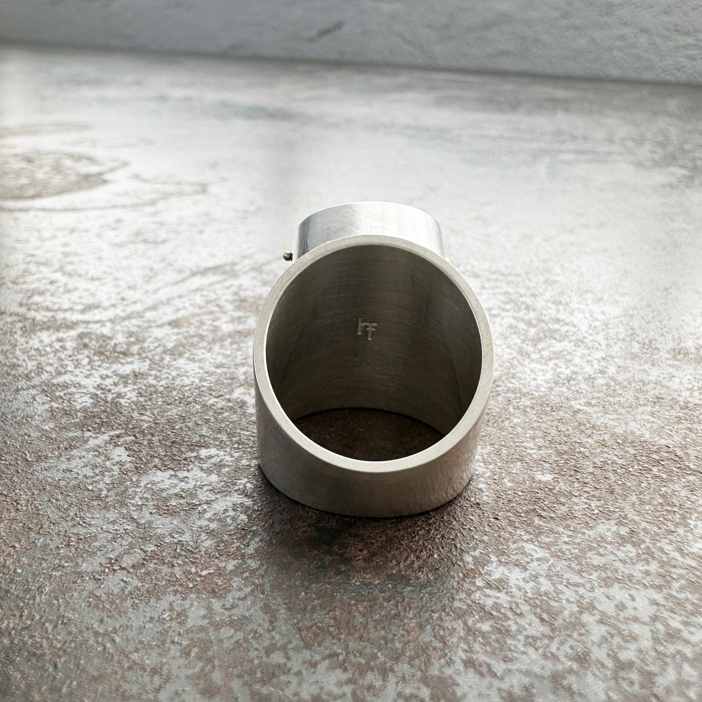 Captured Enhydro Quartz Parabola Ring – hilaryfinck.com