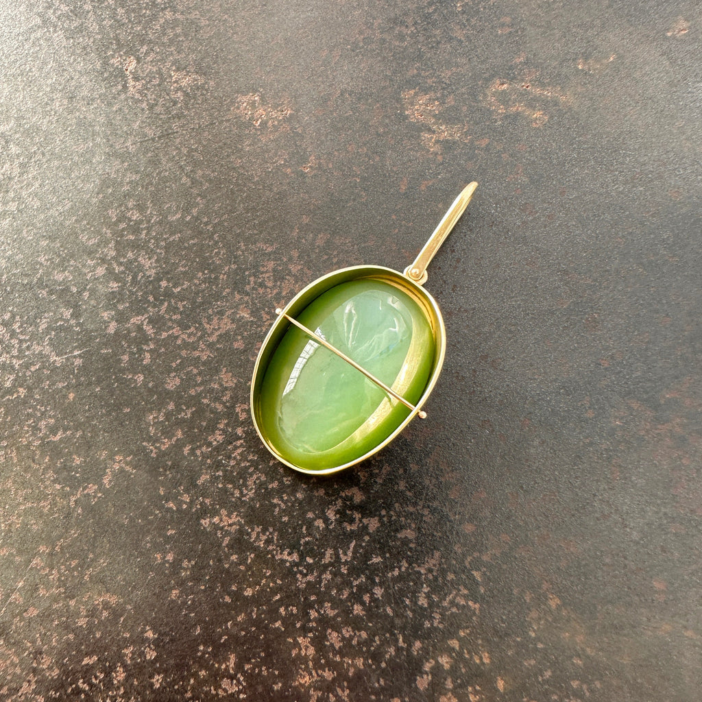 Captured Siberian Cat's Eye Nephrite Jade Charm – hilaryfinck.com