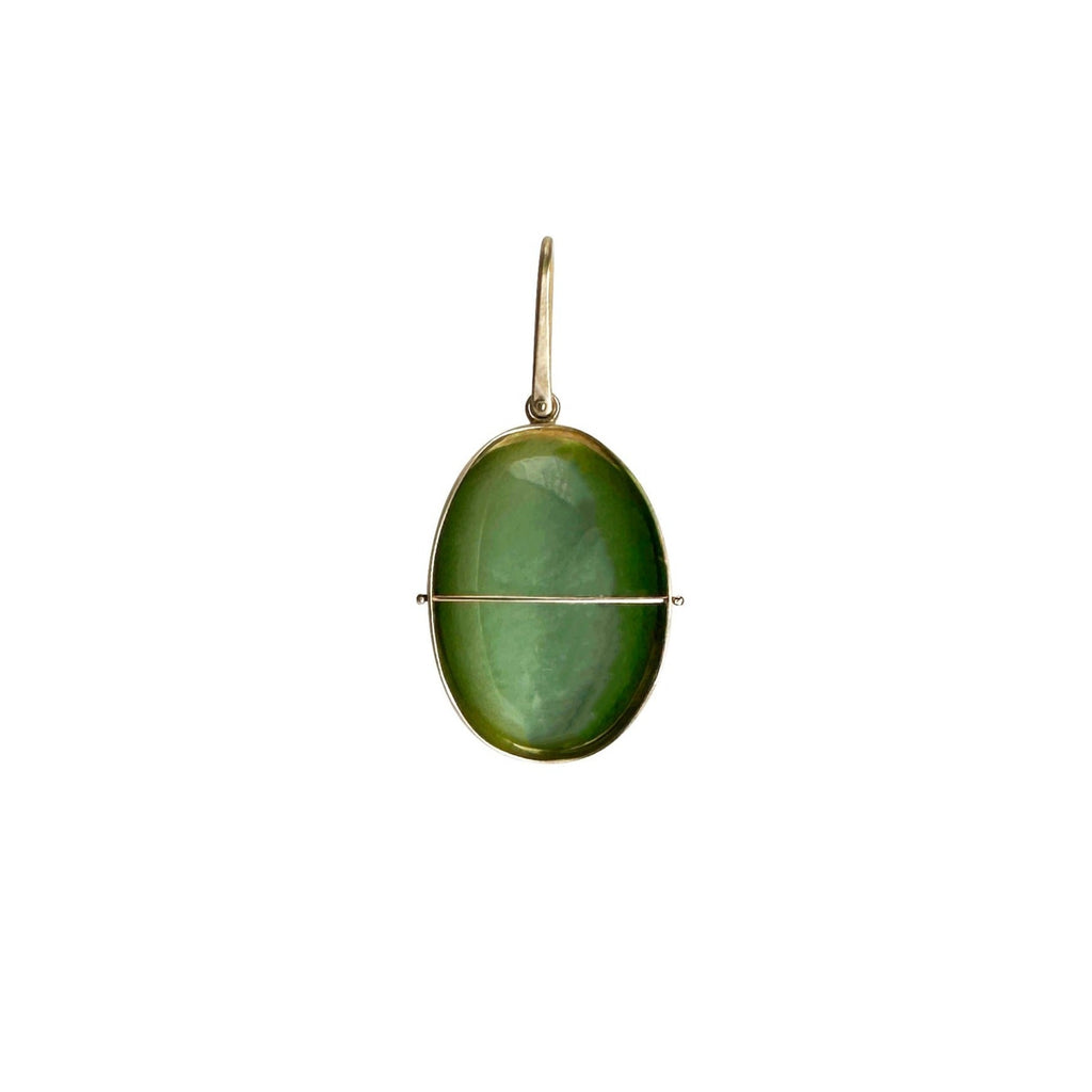 Captured Siberian Cat's Eye Nephrite Jade Charm – hilaryfinck.com