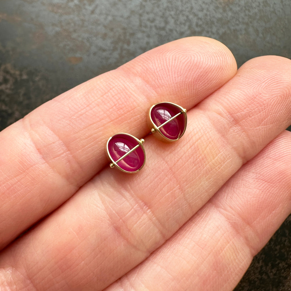Captured Ruby Studs – hilaryfinck.com