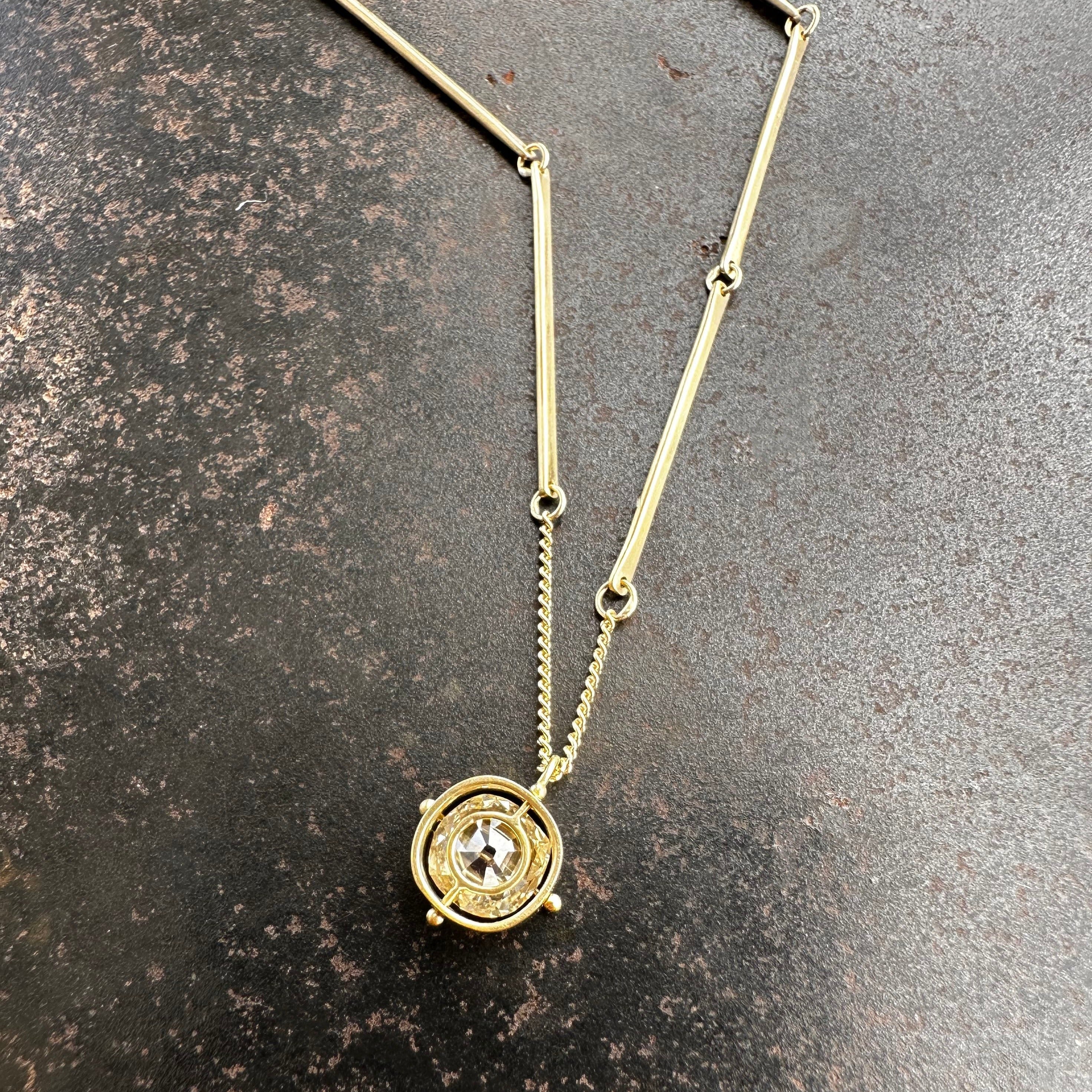 Captured Old Mine Cut Diamond Necklace – hilaryfinck.com