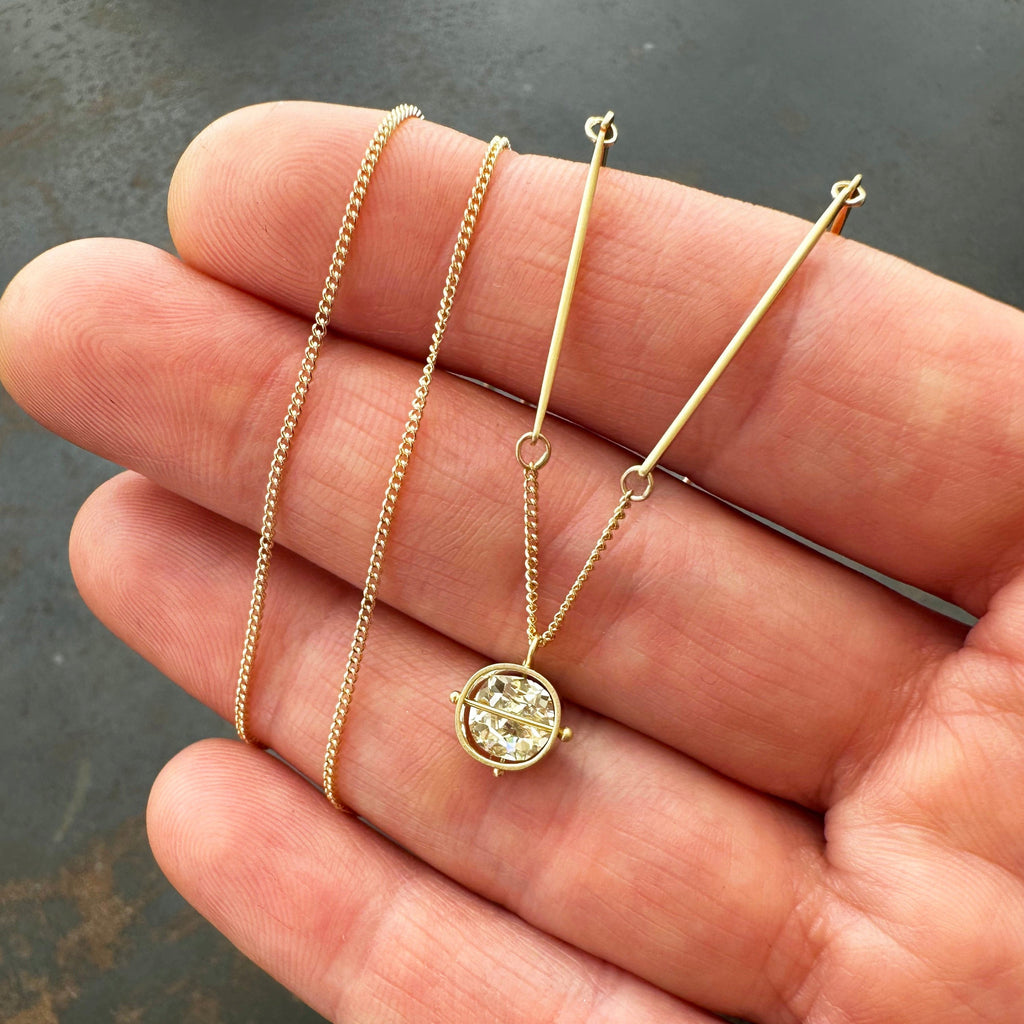 Captured Old Mine Cut Diamond Necklace – hilaryfinck.com